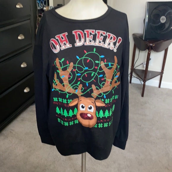 No Boundaries | Sweaters | Oh Deer Ugly Christmas Sweater | Poshmark